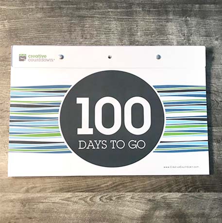 Creative Countdown | Tear Off Countdown Calendar 100-days - Wall Unit ...